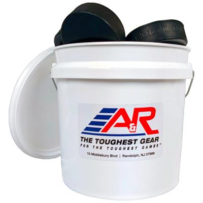 A&R Bucket of Pucks - 18PK | Pure Hockey Equipment